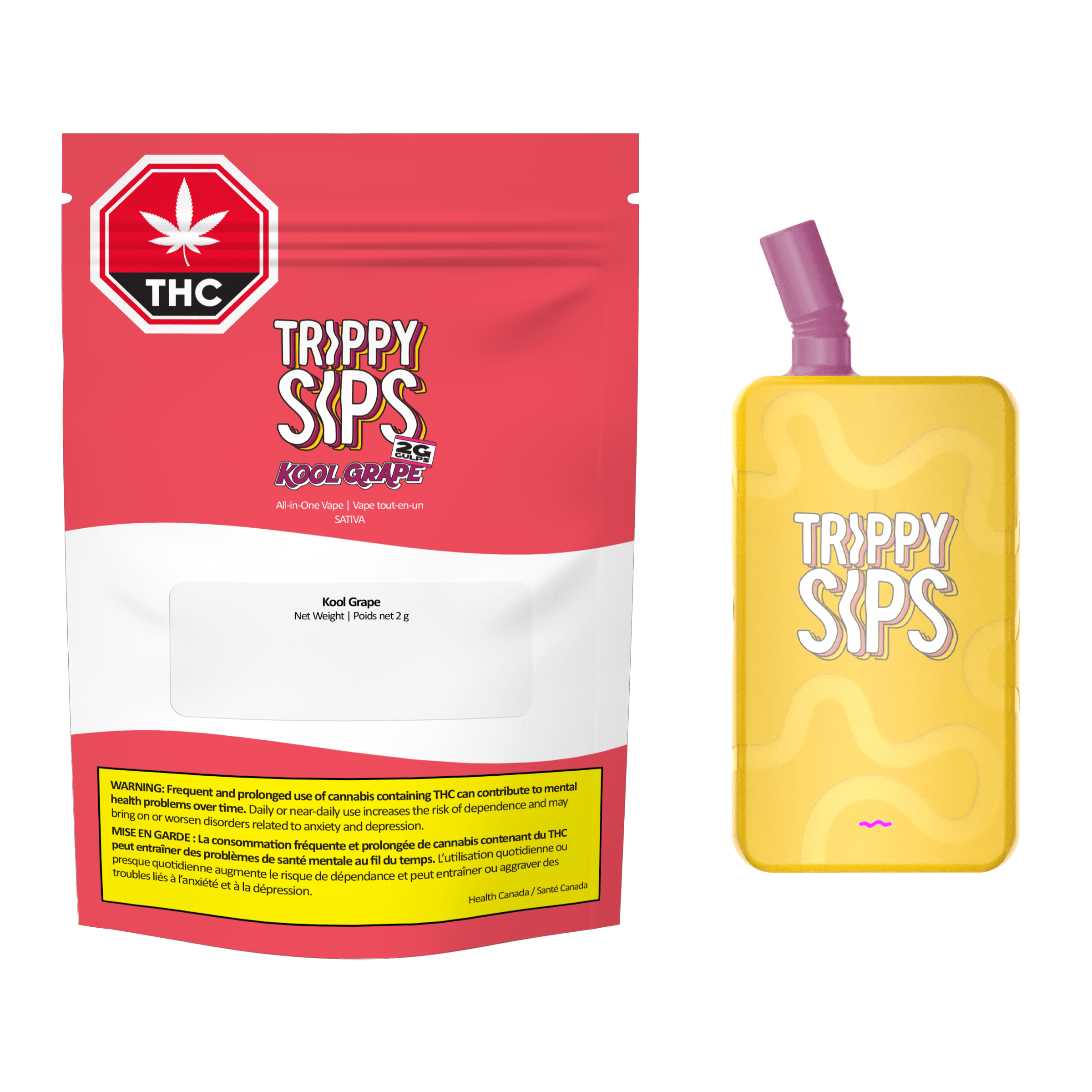 Trippy Sips – Kool Grape Gulps All-In-One Vape – Weed Pool Stores
